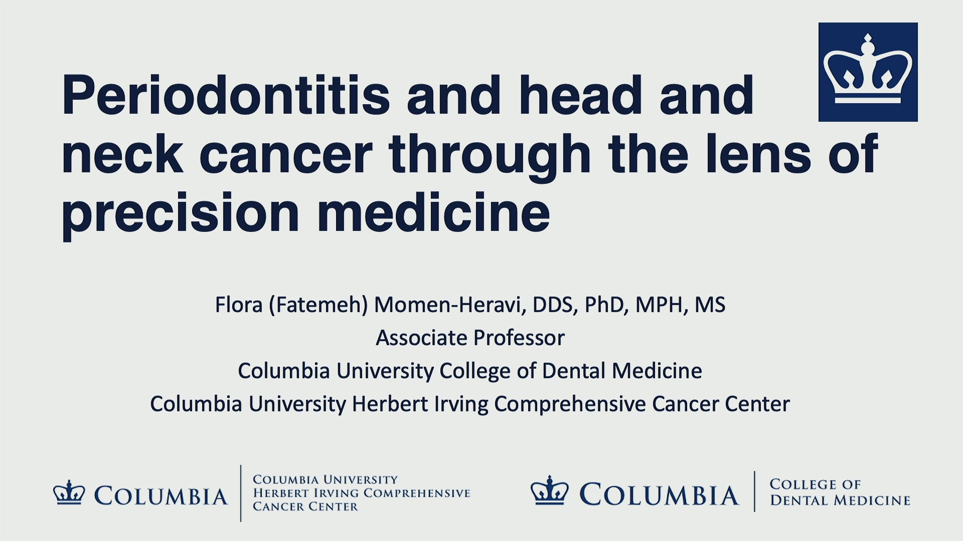 Fatemeh Momen-Heravi Seminar_1/16/2024